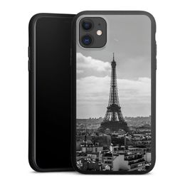 DeinDesign iPhone 11 Handy Premium Silikon H&uuml;lle Handyh&uuml;lle schwarz Case Eiffeltour Paris France Silikon Premium Case
