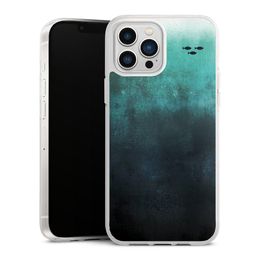 DeinDesign iPhone 13 Pro Max Handy Silikon H&uuml;lle Case transparent Handyh&uuml;lle Turquoise Water Fish Silikon Case