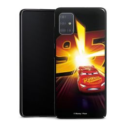 DeinDesign Galaxy A51 Handy Hard Case Schutzh&uuml;lle schwarz Smartphone Backcover Official Licensed Product Cars Lightning Mcqueen 95 Hard Case