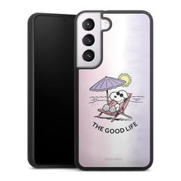 DeinDesign Galaxy S22 Handy Gallery Case Handyh&uuml;lle 9H Geh&auml;rtetes Glas R&uuml;ckseite H&uuml;lle Snoopy Official Licensed Product Peanuts Gallery Case