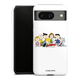 DeinDesign Google Pixel 8 Handy Panzer Handyh&uuml;lle robuste Outdoor H&uuml;lle Schutzh&uuml;lle gl&auml;nzend Merchandise Kindheit Peanuts Tough Case