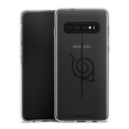 DeinDesign Galaxy S10 Plus Handy Silikon H&uuml;lle Case transparent Handyh&uuml;lle Konoha Sasuke Naruto Shippuden Silikon Case