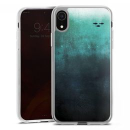 DeinDesign iPhone Xr Handy Silikon H&uuml;lle Case transparent Handyh&uuml;lle Turquoise Water Fish Silikon Case