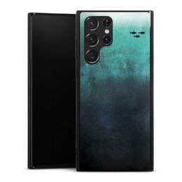 DeinDesign Galaxy S22 Ultra Handy Silikon H&uuml;lle Case schwarz Handyh&uuml;lle Turquoise Water Fish