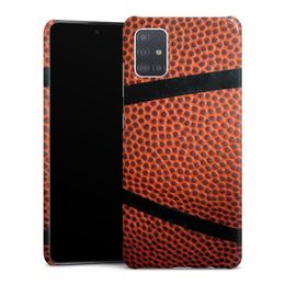DeinDesign Galaxy A51 Handy Premium Case Smartphone Handyh&uuml;lle Schutzh&uuml;lle gl&auml;nzend Ball Sports Basketball Premium Case