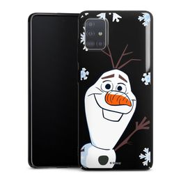 DeinDesign Galaxy A51 Handy Hard Case Schutzh&uuml;lle schwarz Smartphone Backcover Disney Frozen 2 Frozen Olaf Hard Case