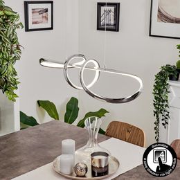 hofstein Dauntey Pendelleuchte LED Nickel-Matt, 1-flammig