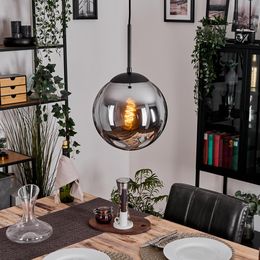 hofstein Gastor H&auml;ngeleuchte Glas 25 cm Rauchfarben, 1-flammig