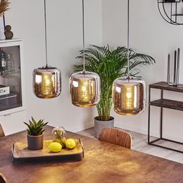 hofstein Verasara Pendelleuchte Chrom, 3-flammig