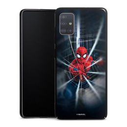 DeinDesign Galaxy A51 Handy Hard Case Schutzh&uuml;lle schwarz Smartphone Backcover Kinofilm Marvel Spiderman Hard Case