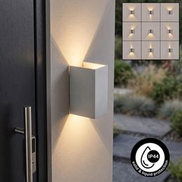 hofstein Hoods Wandleuchte LED Silber, 1-flammig