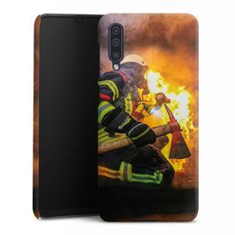 DeinDesign Galaxy A50 Handy Premium Case Smartphone Handyh&uuml;lle Schutzh&uuml;lle matt Life Saver Fire Fighters Fire Premium Case