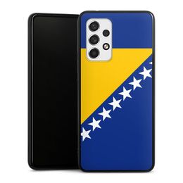 DeinDesign Galaxy A53 5G Handy Silikon H&uuml;lle Case schwarz Handyh&uuml;lle Bosnia Flag