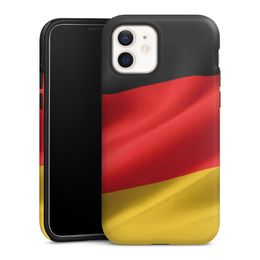 DeinDesign iPhone 12 Handy Panzer Handyh&uuml;lle robuste Outdoor H&uuml;lle Schutzh&uuml;lle matt Flags Flag Germany Tough Case