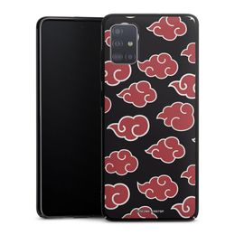 DeinDesign Galaxy A51 Handy Hard Case Schutzh&uuml;lle schwarz Smartphone Backcover Naruto Shippuden Pattern Akatsuki Hard Case