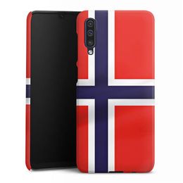 DeinDesign Galaxy A50 Handy Premium Case Smartphone Handyh&uuml;lle Schutzh&uuml;lle matt Flags Flag Norway Premium Case