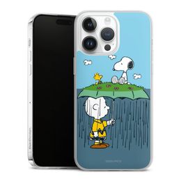 DeinDesign iPhone 14 Pro Max Handy Slim Case Silikon Handyh&uuml;lle transparent H&uuml;lle extra d&uuml;nn Peanuts Children Snoopy Silikon Slim Case