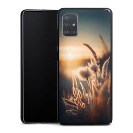 DeinDesign Galaxy A51 Handy Hard Case Schutzh&uuml;lle schwarz Smartphone Backcover Sun Pampasgras Nature Hard Case
