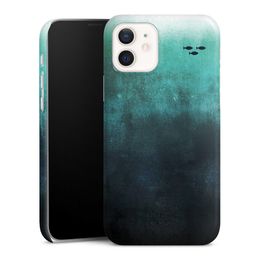 DeinDesign iPhone 12 Handy Premium Case Smartphone Handyh&uuml;lle Schutzh&uuml;lle gl&auml;nzend Fish Water Turquoise Premium Case