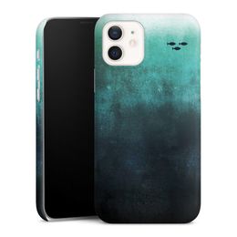 DeinDesign iPhone 12 Handy Premium Case Smartphone Handyh&uuml;lle Schutzh&uuml;lle matt Fish Water Turquoise Premium Case