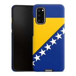 DeinDesign Galaxy S20 Handy Panzer Handyh&uuml;lle robuste Outdoor H&uuml;lle Schutzh&uuml;lle matt Bosnia Flag Tough Case