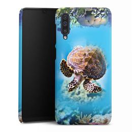 DeinDesign Galaxy A50 Handy Premium Case Smartphone Handyh&uuml;lle Schutzh&uuml;lle matt Ocean Turtle Animals Premium Case