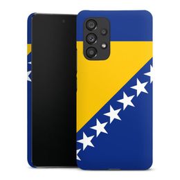 DeinDesign Galaxy A53 5G Handy Premium Case Smartphone Handyh&uuml;lle Schutzh&uuml;lle matt Flag Bosnia Premium Case