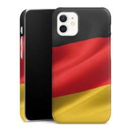 DeinDesign iPhone 12 mini Handy Premium Case Smartphone Handyh&uuml;lle Schutzh&uuml;lle gl&auml;nzend Flags Flag Germany Premium Case