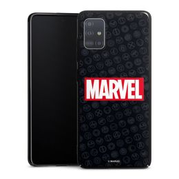 DeinDesign Galaxy A51 Handy Hard Case Schutzh&uuml;lle schwarz Smartphone Backcover Logo Marvel Comic Hard Case