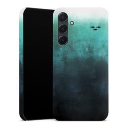 DeinDesign Galaxy A55 5G Handy Premium Case Smartphone Handyh&uuml;lle Schutzh&uuml;lle matt Turquoise Water Fish Premium Case