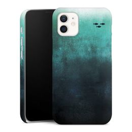 DeinDesign iPhone 12 mini Handy Premium Case Smartphone Handyh&uuml;lle Schutzh&uuml;lle matt Fish Water Turquoise Premium Case