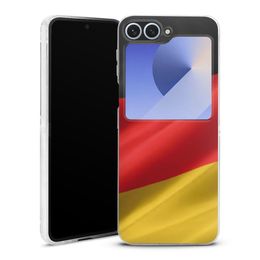 DeinDesign Galaxy Z Flip 6 Handy Hard Case Schutzh&uuml;lle transparent Smartphone Handy H&uuml;lle Flags Flag Germany Hard Case