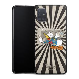 DeinDesign Galaxy A51 Handy Hard Case Schutzh&uuml;lle schwarz Smartphone Backcover Official Licensed Product Donald Duck Disney Hard Case
