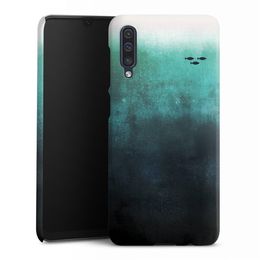 DeinDesign Galaxy A50 Handy Premium Case Smartphone Handyh&uuml;lle Schutzh&uuml;lle matt Turquoise Water Fish Premium Case