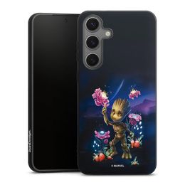DeinDesign Galaxy S25+ Handy Premium Silikon H&uuml;lle Handyh&uuml;lle schwarz Case Baby Groot Marvel Guardians Of The Galaxy Silikon Premium Case