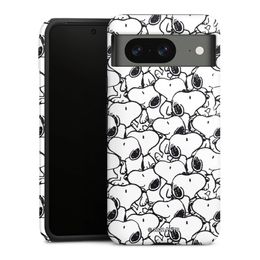 DeinDesign Google Pixel 8 Handy Panzer Handyh&uuml;lle robuste Outdoor H&uuml;lle Schutzh&uuml;lle gl&auml;nzend Peanuts Snoopy Muster Tough Case