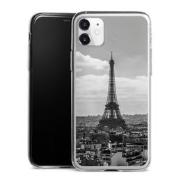 DeinDesign iPhone 11 Handy Slim Case Silikon Handyh&uuml;lle transparent H&uuml;lle extra d&uuml;nn Eiffeltour Paris France Silikon Slim Case