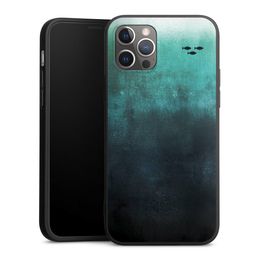 DeinDesign iPhone 12 Pro Handy Premium Silikon H&uuml;lle Handyh&uuml;lle schwarz Case Fish Water Turquoise Silikon Premium Case