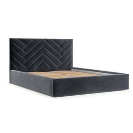 POLSTERBETT Arco 180/200 cm Dunkelgrau im Kronos Stoff