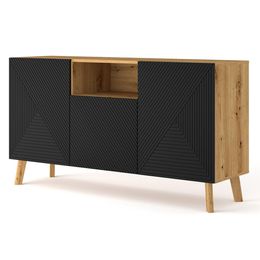 SIDEBOARD Nexa Holz und Schwarz
