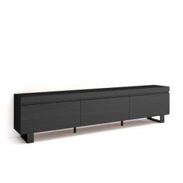 LOWBOARD, Tv-Schrank, Schwarz, 240/35/57cm