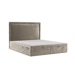 POLSTERBETT Salma mit Stauraum 120/200 cm Beige im Lotta Stoff