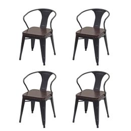 MCW ESSZIMMERSTUHL H10D Braun 4er-Set