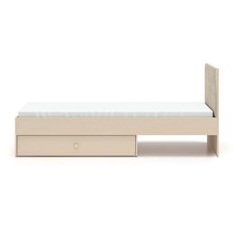 BETT 90/200 Alycia Beige - Holzeffekt