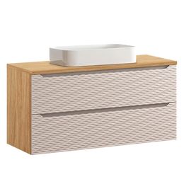 WASCHTISCH 120cm Elora Beige und Holz