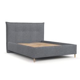 POLSTERBETT Plaza 120/200 cm Grau im Neve Stoff