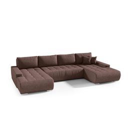 PANORAMASOFA Jonas 5 Sitzpl&auml;tze Braun