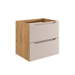 WASCHTISCHUNTERSCHRANK 60cm Elora Beige und Holz