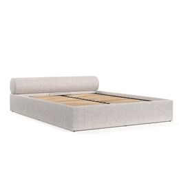 POLSTERBETT Solvo mit Stauraum 180/200 cm Hellbeige im Neve Stoff