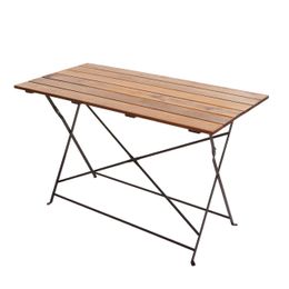 MCW BIERGARTENTISCH KLAPPBAR rechteck Dunkelbraun